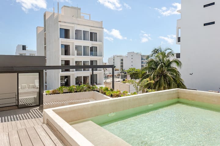 Studio Moderne Près De La 5ème Av Avec Piscine - Playa del Carmen
