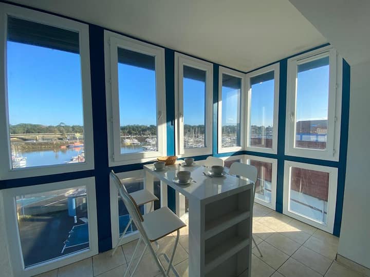 Grand Appartement Avec Vue Directe Sur Le Port De - Capbreton