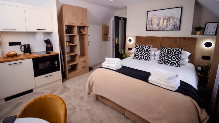 Apart Hotel Rugby - Premium Apartment W. Sofa Bed - Rugby, United Kingdom