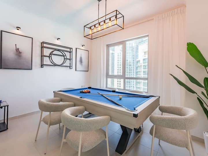 Lux Pad 4bd - Prime Burj Views & Dubai Mall Link - Dubai