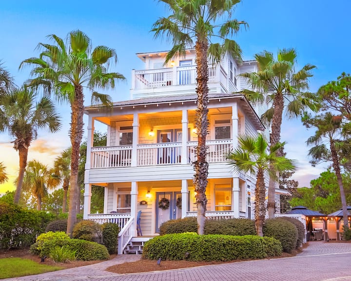 Golf Cart Included! Pvt Beach Access | Hot Tub - Miramar Beach, FL