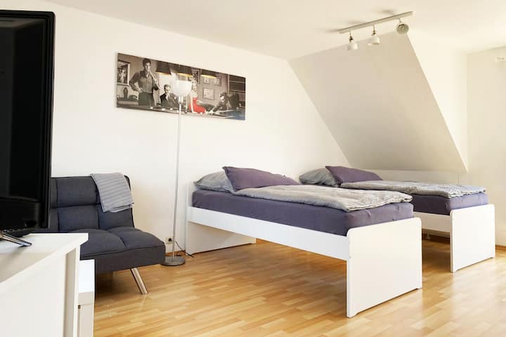 Zw15 Schönes 1 Zimmer Apartment Mit Dachterrasse - Hohenstein-Ernstthal