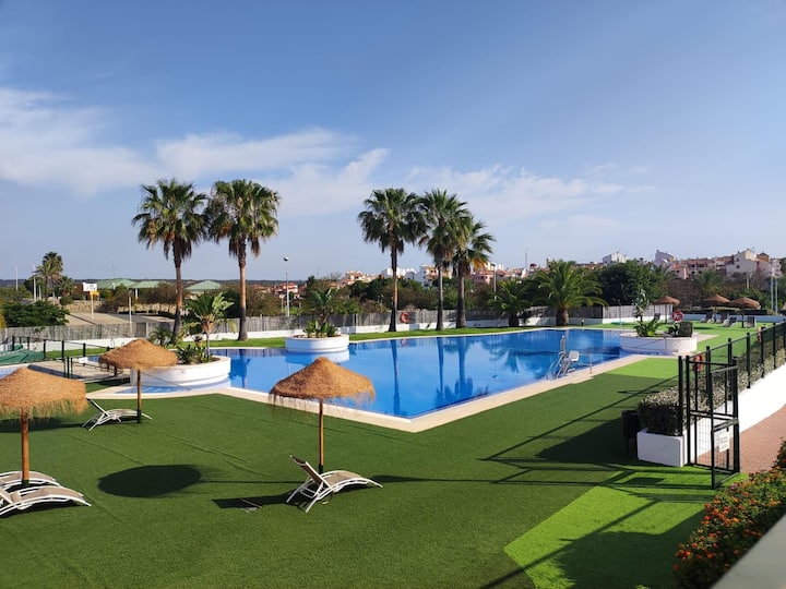 Bel Appartement Avec Terrasse Privée - Ayamonte