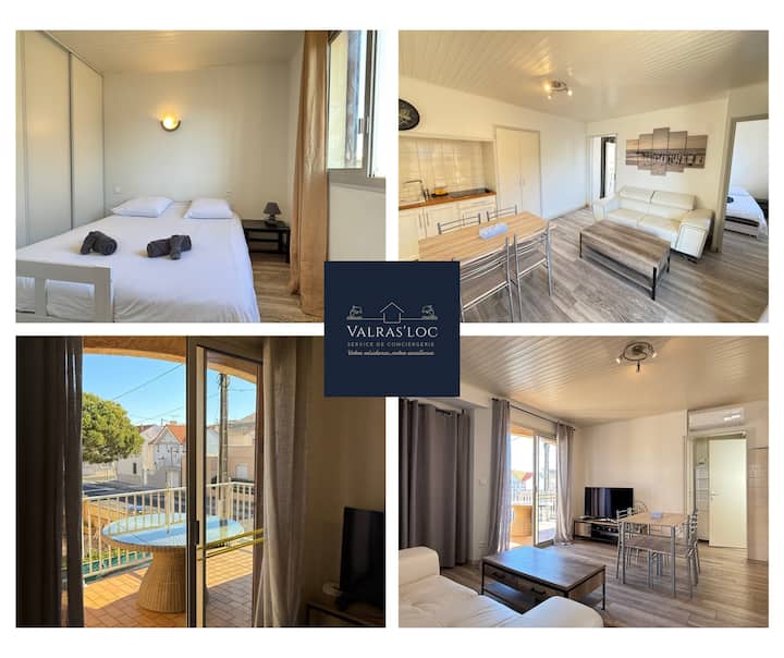 Valras'loc - Appartement Avec Terrasse Et Parking, - Valras-Plage