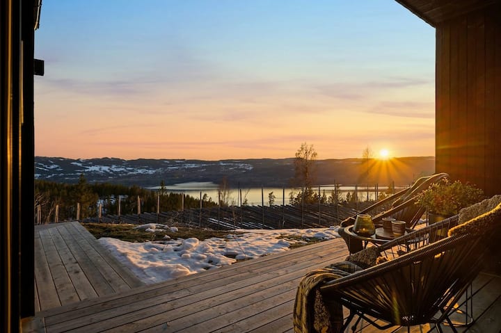 Lake View Design Hytte - 30 Min Osl - Ev-charger - Norwegia