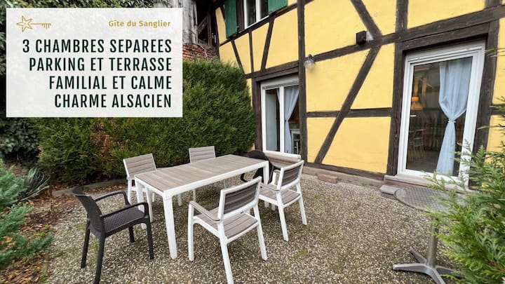 Gite Chez Léa Familial Parking Terrasse - Sélestat