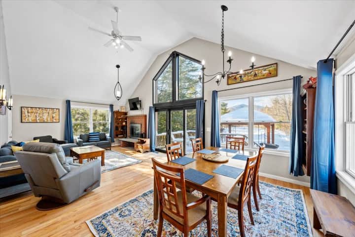 Mtn View | Outdoor Hot Tub + Fireplace | 10+ Guest - Conway, NH