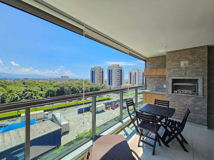 Apartment With Balcony 200m From Enseada Beach - Bertioga