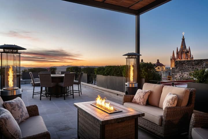 Le Cottage 2br Penthouse With Parroquia Views - San Miguel de Allende