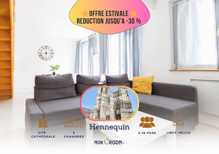 Idéal Groupe Pro/famille*10 Pers*5 Chb* Mon Groom - Troyes