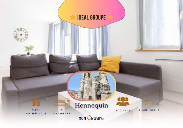 Idéal Groupe Pro/famille*10 Pers*5 Chb* Mon Groom - Troyes