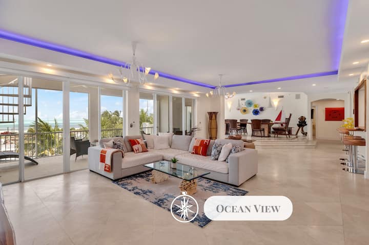 Ocean View Duplex Penthouse |  Pool | Vista One - Islamorada, FL