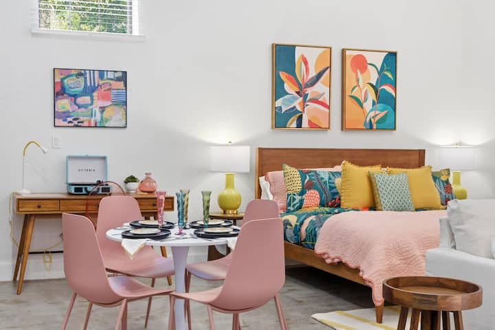 Ella - Stylish King Bed Studio - Pool Free Parking - Jacksonville