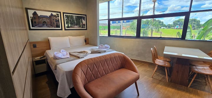 Panoramic Studio Wifi 300mb + Parking Space - São José do Rio Preto