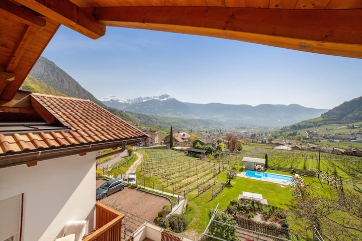 Fröhlichhof Wohnung Panorama - Parcines