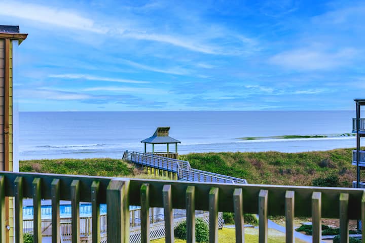 Family Beach Escape | Ocean View • Pool • Walk To - Duck, NC