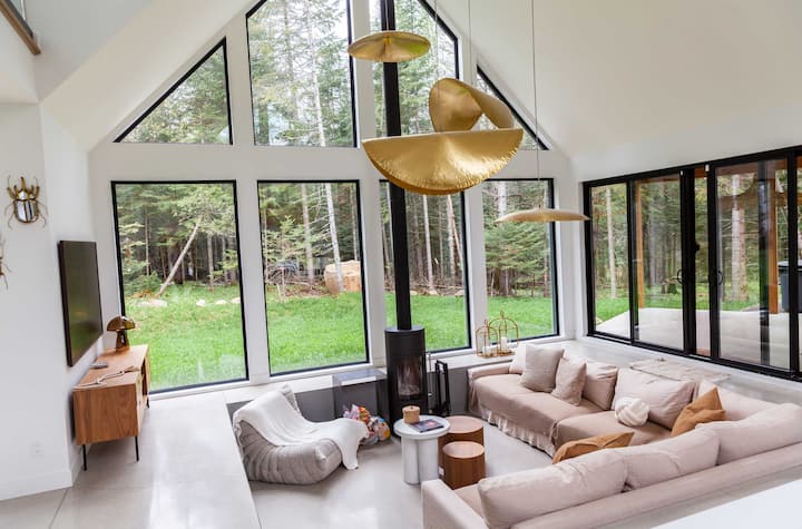 Retraite Moderne En Montagne, Vue & Bain à Remous - Saint-Sauveur