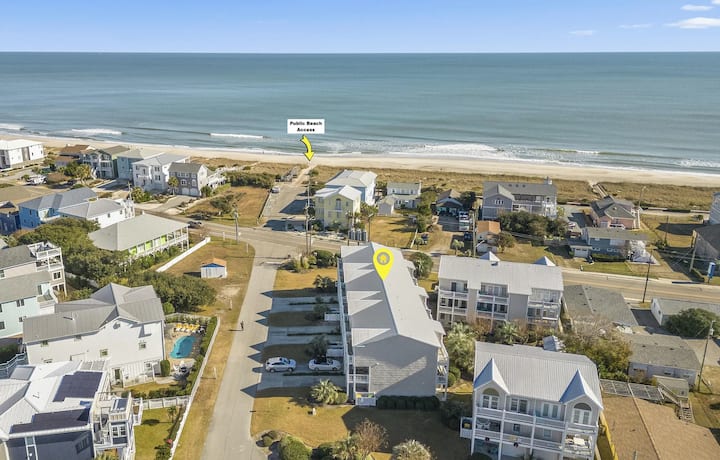 4 Br Kure Beach Ocean View W/pool, Close To Boardw - Kure Beach, NC