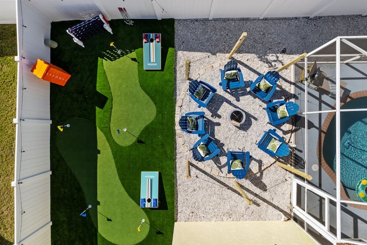 Sleeps 12~covered Pool~hot Tub~bbq~putt Putt - Anna Maria, FL