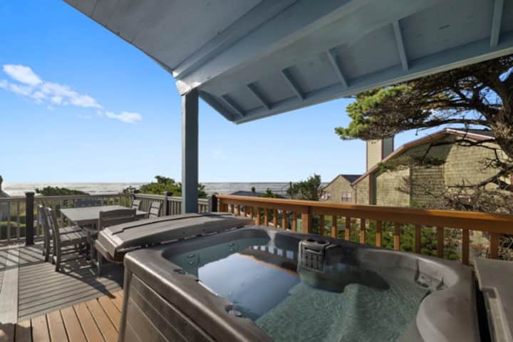 Oceanview Cottage - Hot Tub, Large Deck, Fire Pit - Manzanita, OR