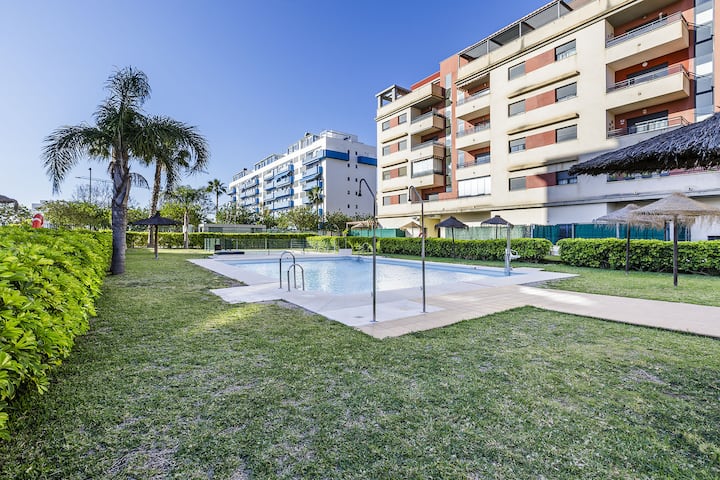 A&n Sea View Family Apartment With Pool & Parking - Torre del Mar