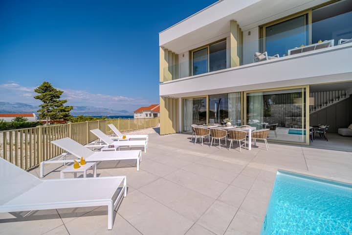 Luxury Seaside Villa Sutivan Lemon Tree M-pool,sea - Brač