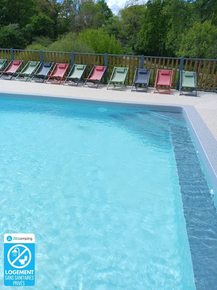 Zecamping 3* Tente 17m² Piscine - Figeac
