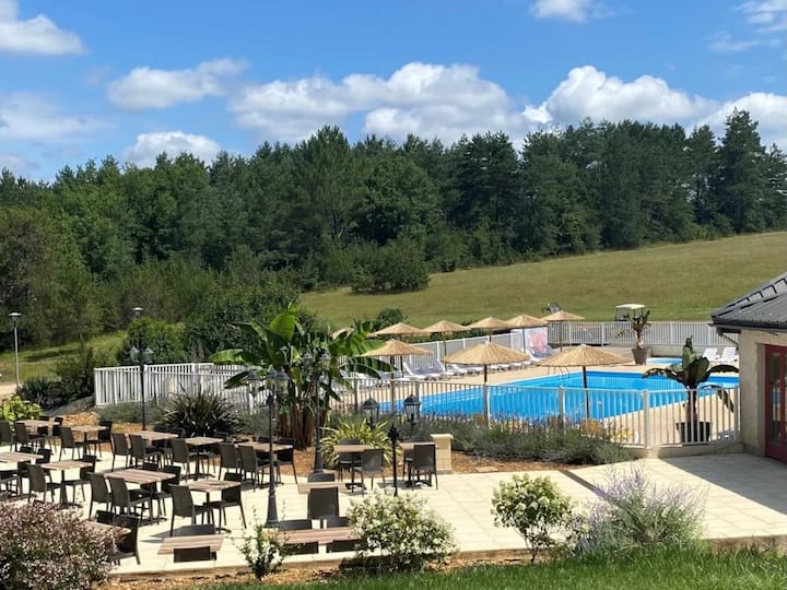 Zecamping 3* Mobil Home 31m² Piscine - Trémolat