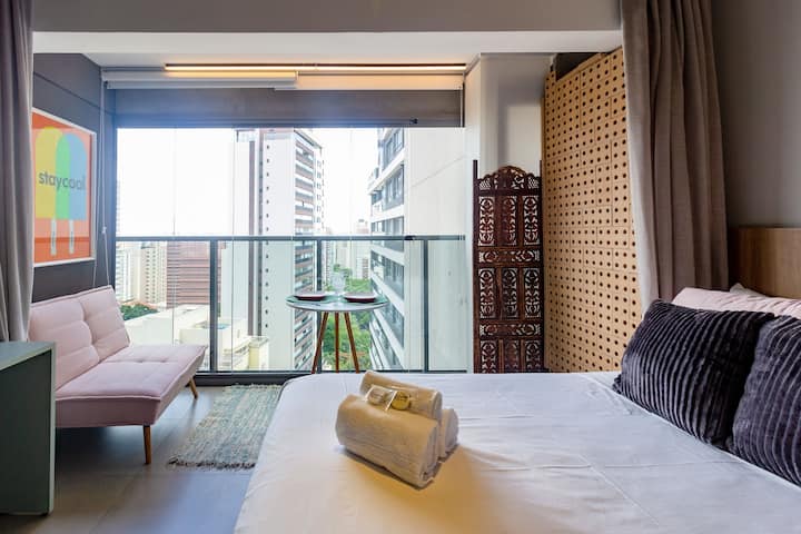 Encantador E Charmoso: Apt Completo No On Paulista - Liberdade