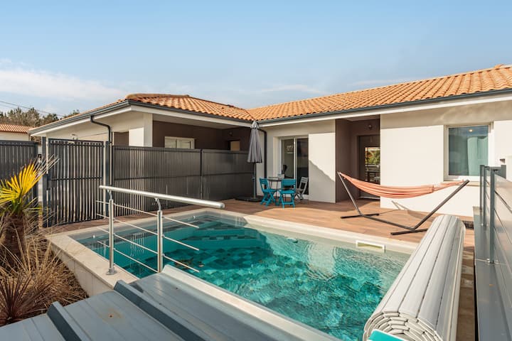 Villa Kaino 2 - Climatisée Avec Piscine - Labenne