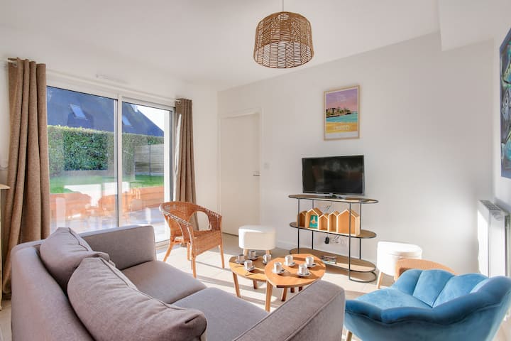 Maison Lumineuse Pour 8 Avec Grand Jardin - Saint-Lunaire
