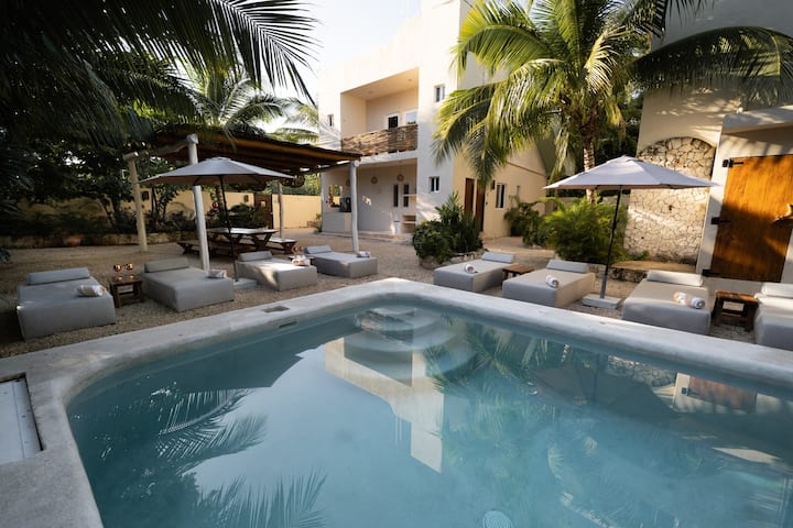 Double Villa Oasis, 8 Br, 20 Ppl, Pool, Concierge - Tulum