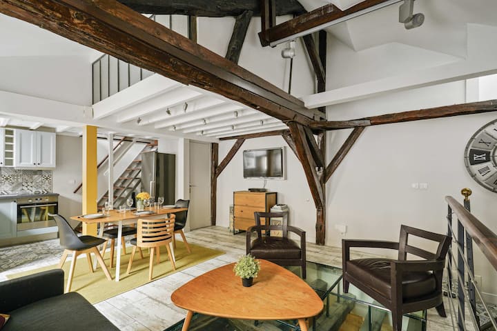 Authentique Appartement - 1br/6p - Centre De Paris - Paris