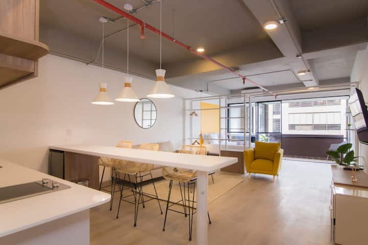 W* | Fabulous Loft With Ac In Laureles - Medellín