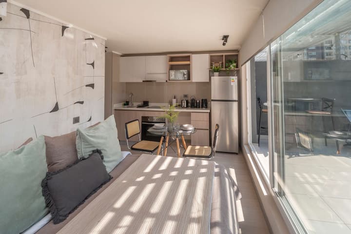 Hom I Depto Con Granterraza Privada Estacionamient - Santiago (Chile)