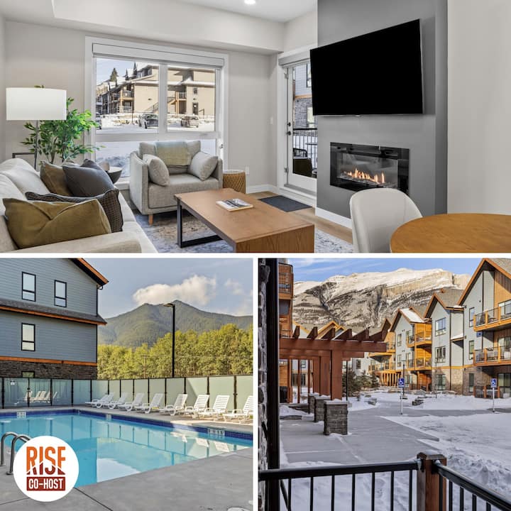 King Bed Retreat|mountain View |Pool & Hot Tub - 캔모어
