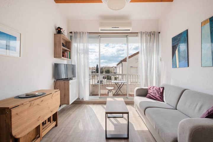 As25806-p2 Cabine Duplex Avec Terrasse Et Parking - Plage Sud - Le Grau-du-Roi