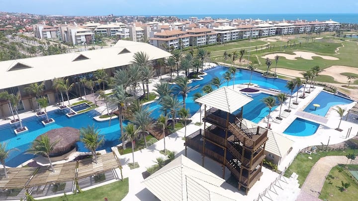 Cobertura No Golf Ville Deck Privativo Com Jacuzzi - Aquiraz