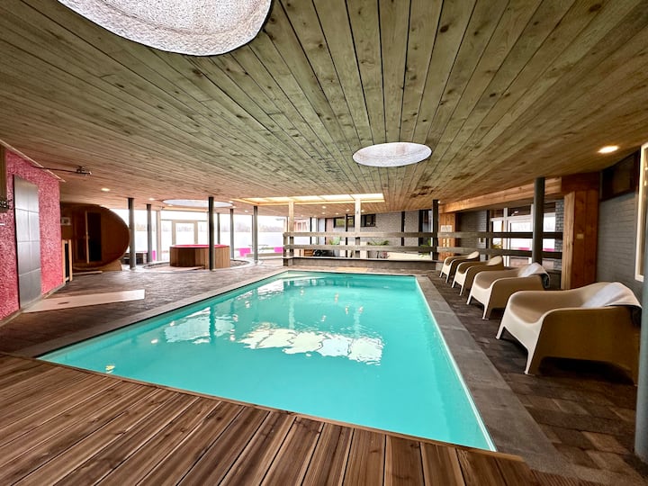 Maison Tout Inclus Avec Piscine, Hottub Et Sauna - Liège