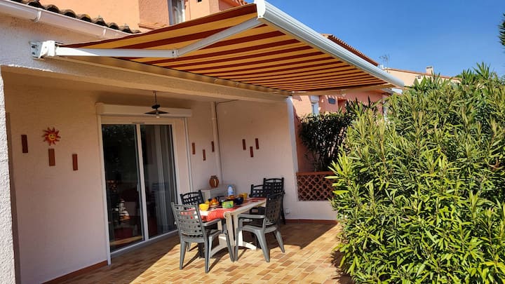 Villa De Charme Plain Pied 3 Chambres Décorée Avec - Canet-en-Roussillon
