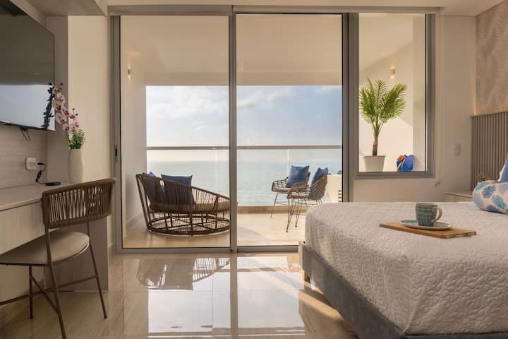 Cb1315 | Suite Familiar Con Vista Al Mar, Sofá Cam - Cartagena