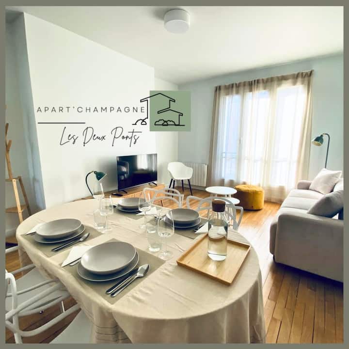 Apart'champagne Les Deux Ponts Gare Centre - ibis Styles Chalons en Champagne Centre