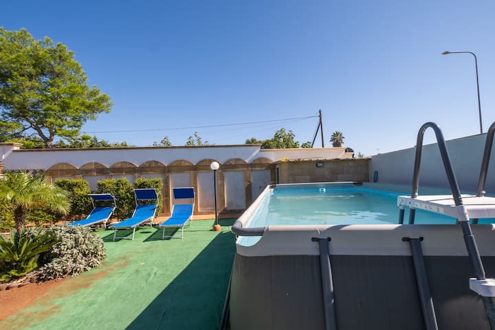 Blue House In Villa Con Piscina - Porto Cesareo