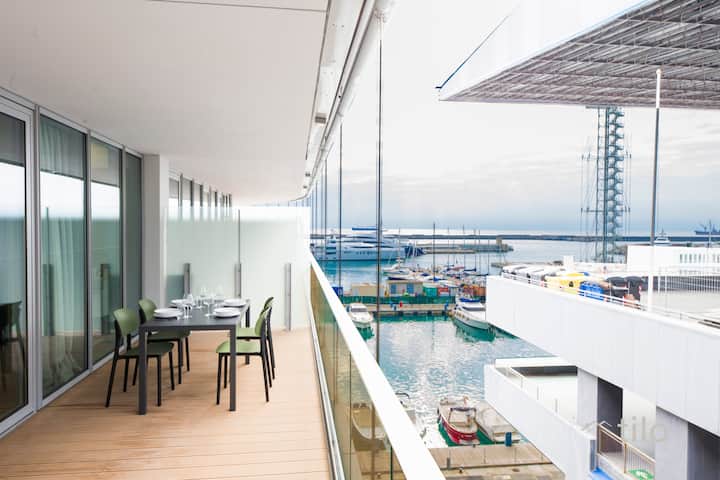 Waterfront Lux|studio|a/c|parking|gym|wifi By Tilo - Gênes