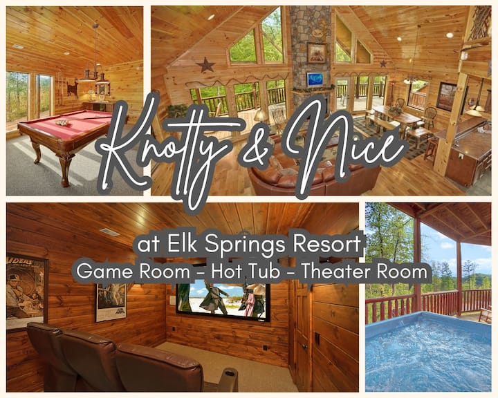 Knotty & Nice: Theater, Hot Tub, Sauna, Near Town - Gatlinburg, TN