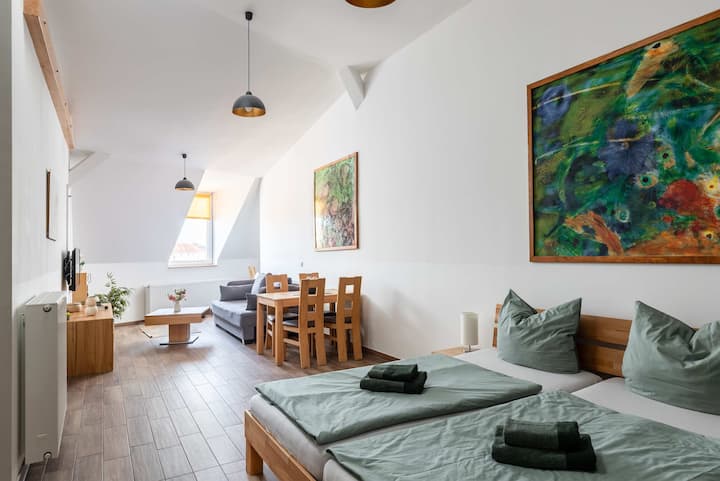 Stylish Loft | Parking, Sauna & Bbq - Leipzig