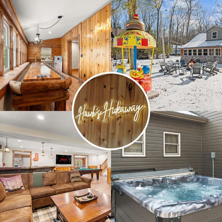 Luxury 6br Lakehouse - 250ft To Lake Harmony - Lake Harmony, PA