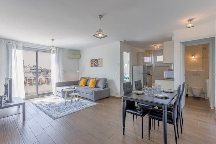 Diplomate: 15mn Du Palais, Charmant, Balcon, Clim - Cannes