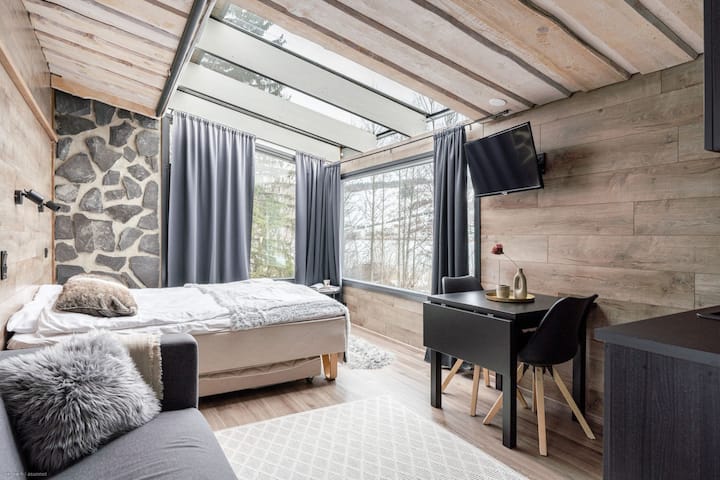 Modern Glass Suite On Himosranta With Lake Views - Jämsä