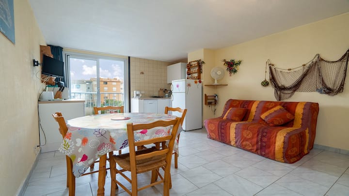 Joli Studio 4 Pers Très Lumineux - Marseillan